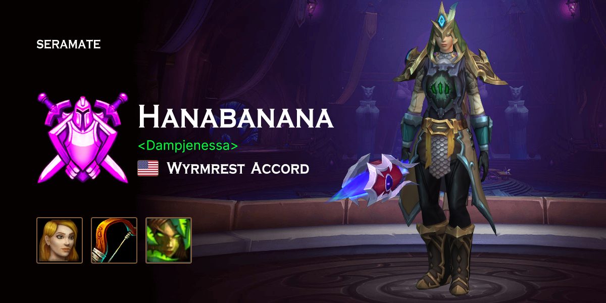 Hanabanana @ Wyrmrest Accord (US) · Seramate · WoW PvP Leaderboards, Arena Activity, Character ...